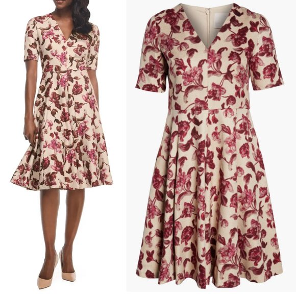 Gal Meets Glam Dresses Gal Meets Glam Floral Print Edith Dress Sz 6